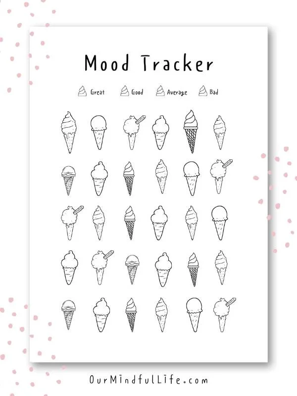 27 Free And Beautiful Mood Tracker Printables - Our Mindful Life