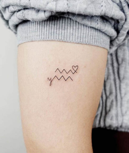 55 Unique and Gorgeous Aquarius Tattoos with Meanings