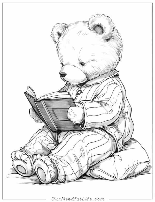 49 Super Cute Teddy Bear Coloring Pages [Free Printable] - Our Mindful Life