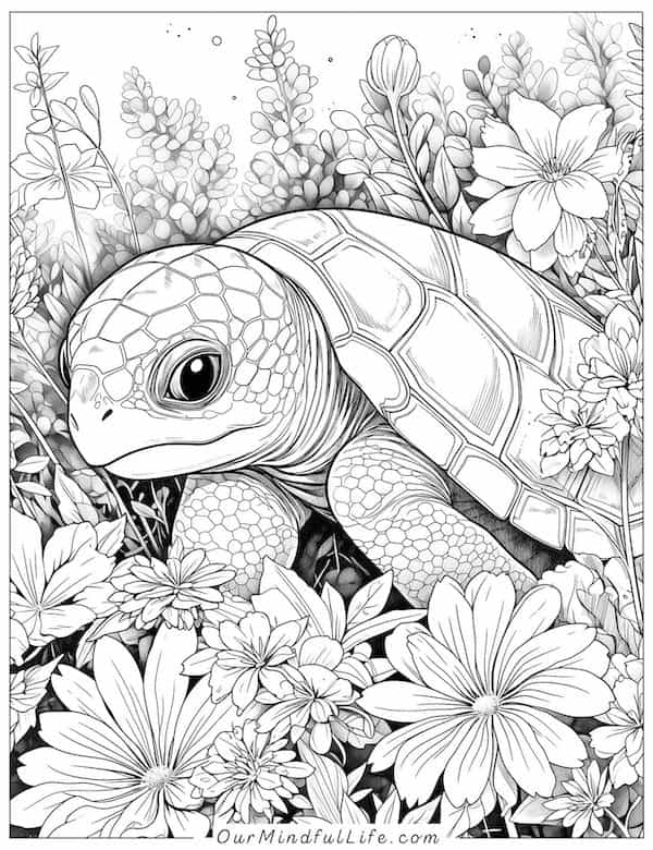 61 Fun-tastic Turtle Coloring Pages [Free Printable] - Our Mindful Life