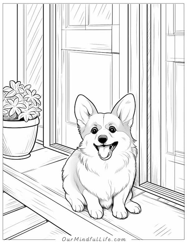 51 Cute Corgi Coloring Pages [Free Printable] - Our Mindful Life