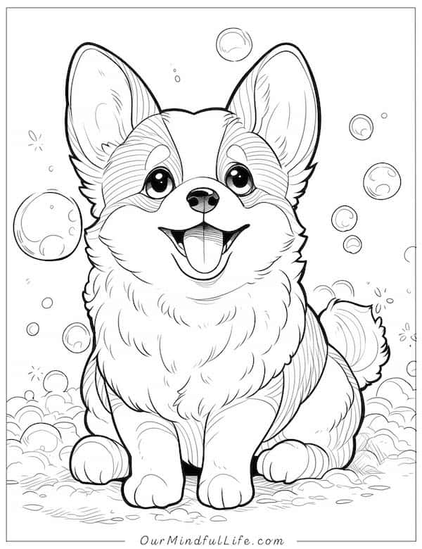 51 Cute Corgi Coloring Pages [Free Printable] - Our Mindful Life