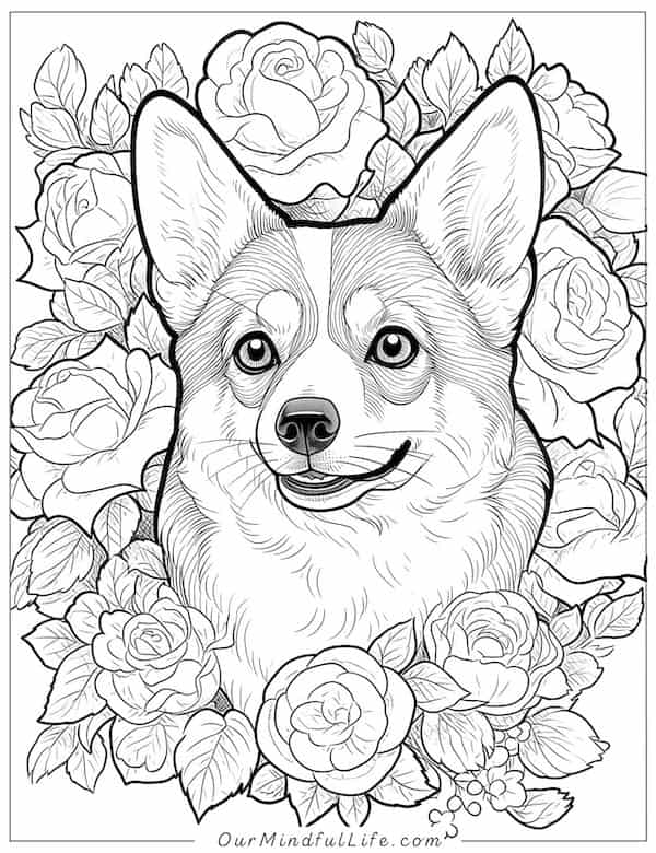 51 Cute Corgi Coloring Pages [Free Printable] - Our Mindful Life